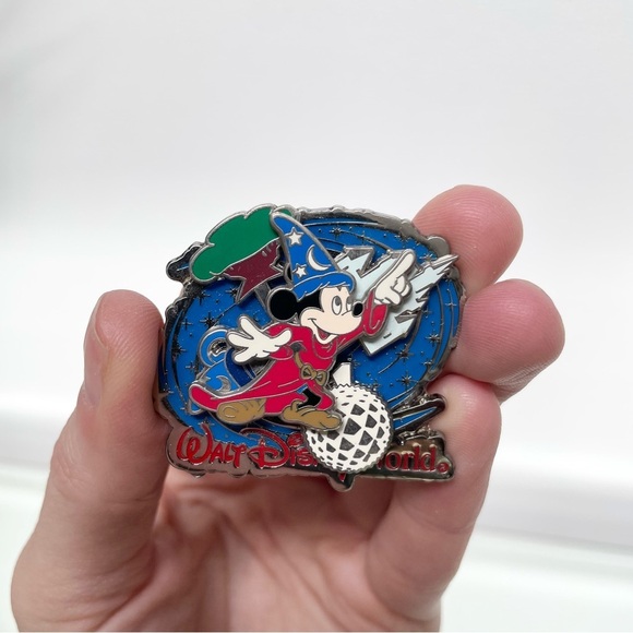 Disney | Accents | Disney Vintage Mickey Sorcerer Spinning Magnet ...